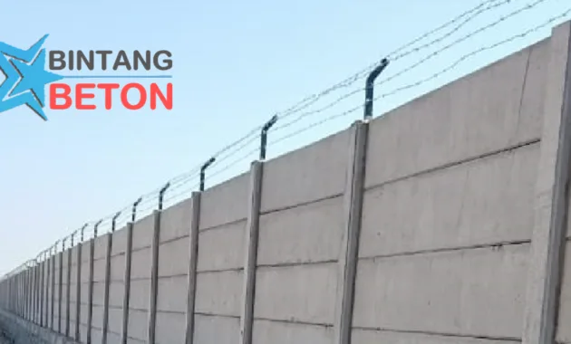 Pagar Panel Beton Polos | Bintang Beton